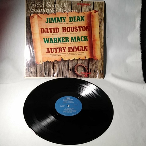 Vintage Great Stars Country & Western Vinyl Record | Other | Vintage ...